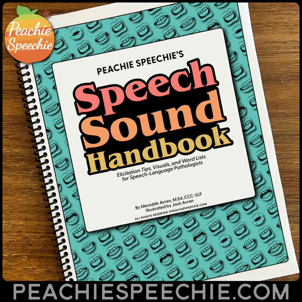 Speech Sound Handbook by Peachie Speechie