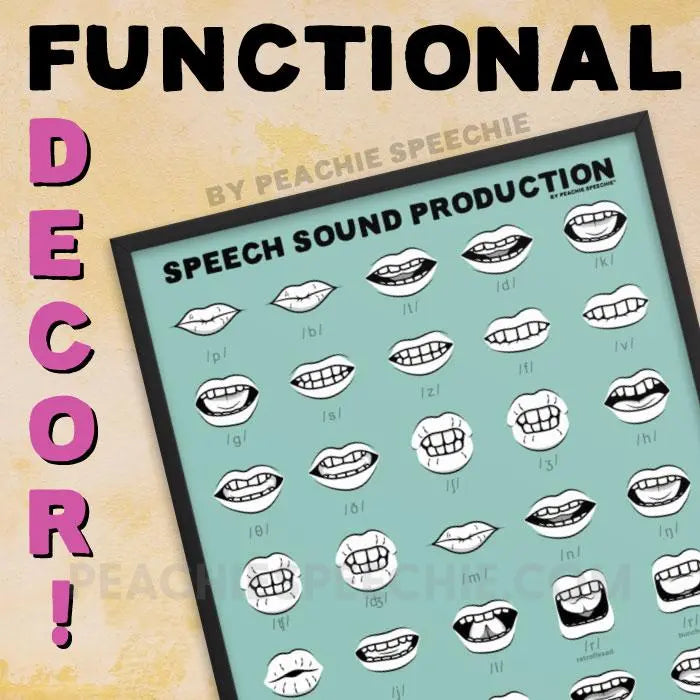 Speech Sound Production Framed Poster