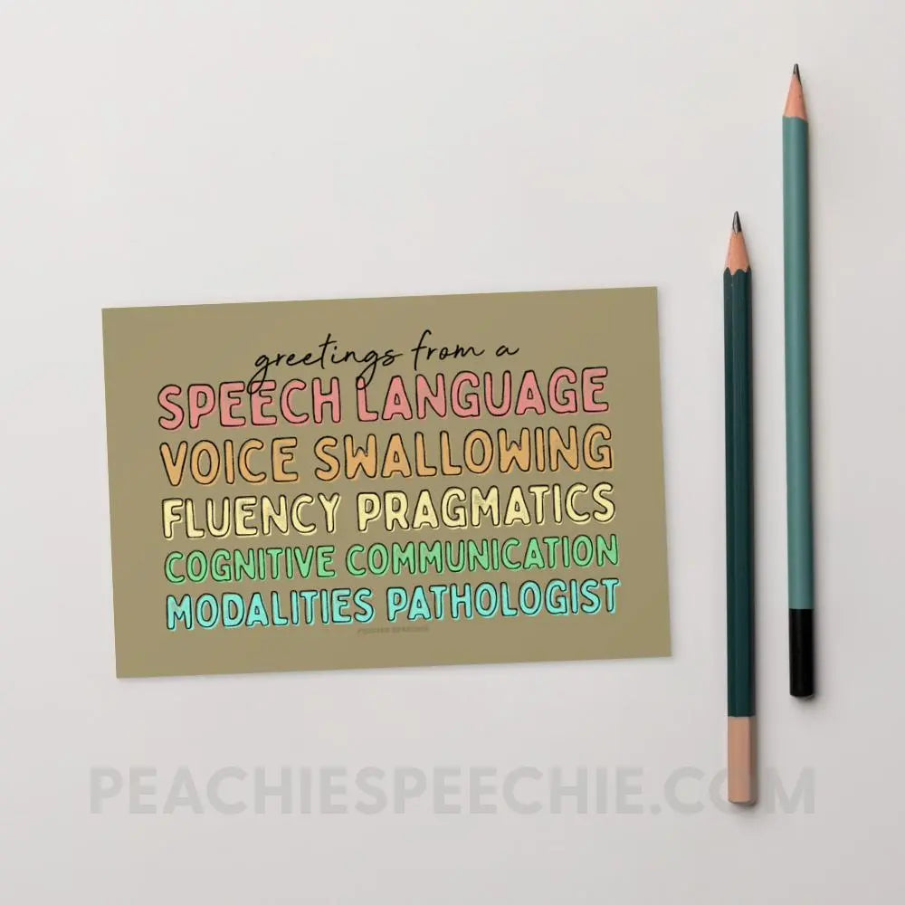 SLP Job Title Postcard